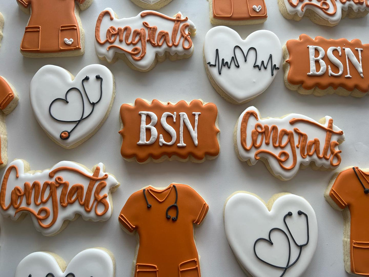 Nurse Graduation - 1 Dozen – MSO Cookies + Cakes