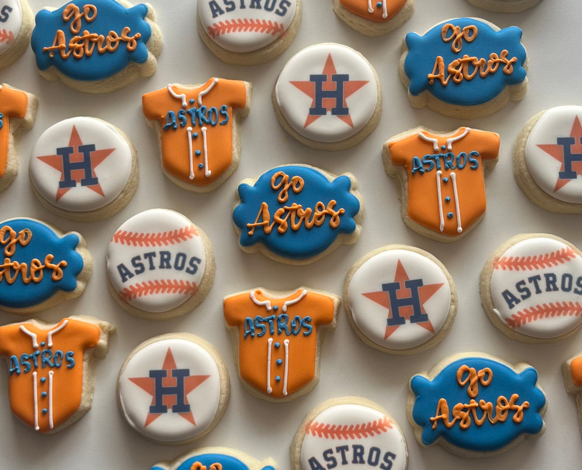 Astros- 3 Dozen Mini – MSO Cookies + Cakes